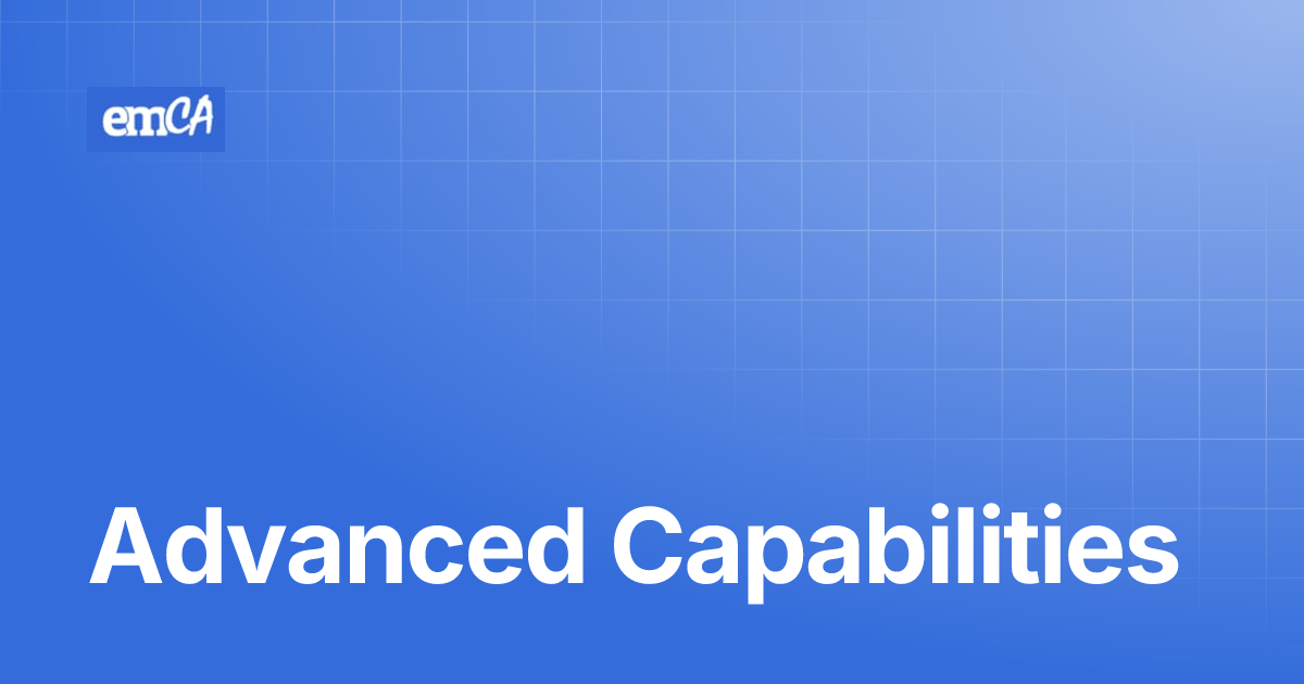 Advanced Capabilities | emCA Certificate Manager Support Center